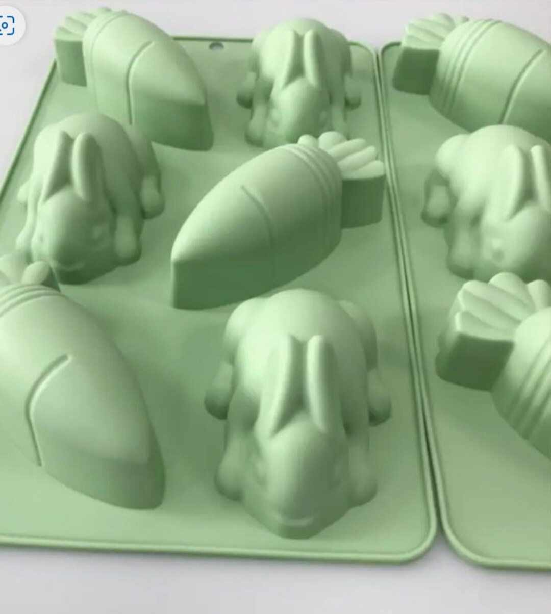 6 Holes Silicone Carrot Rabbit Shape Mold-mousse Mold-baking Supplies ...