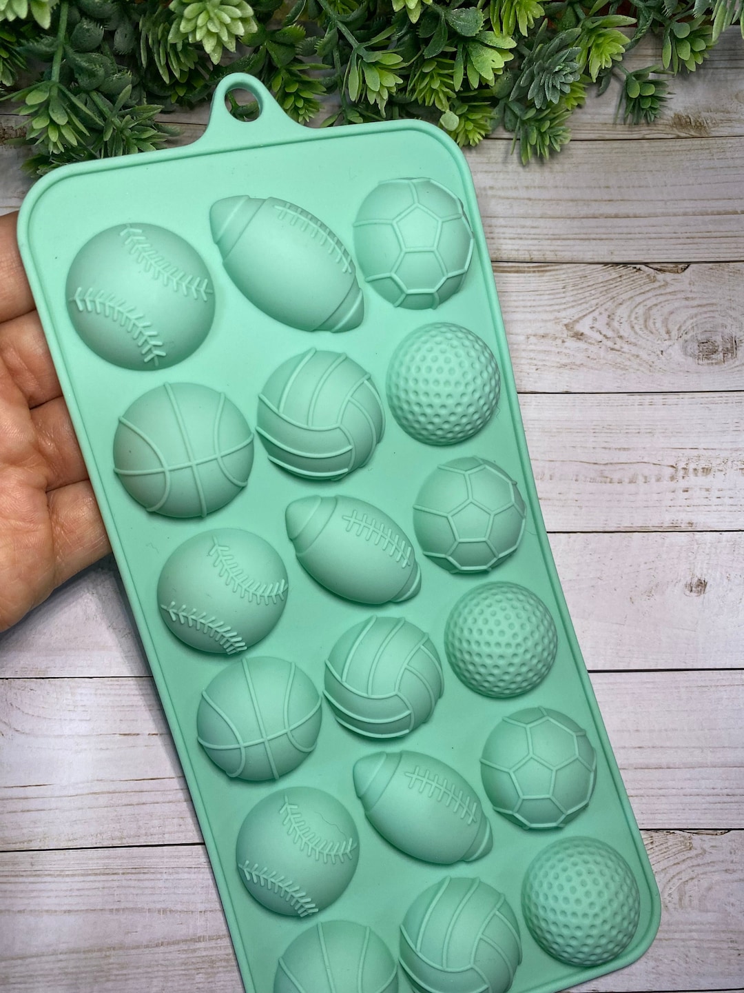 18 Cavities Sports Balls Silicone Mold-candy Mold-ice Tray-mini Soap ...