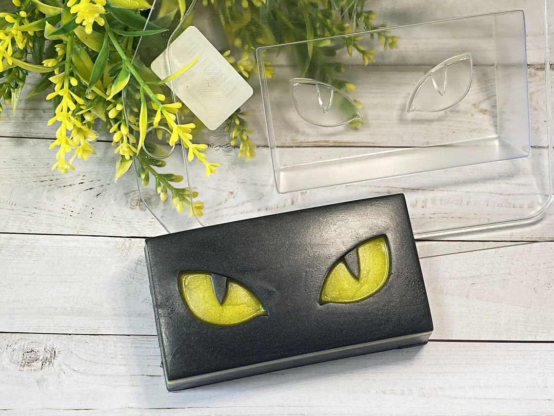 Cat Eyes Plastic Mold-bewitched Black-halloween Soap Mold-spooky Mold ...