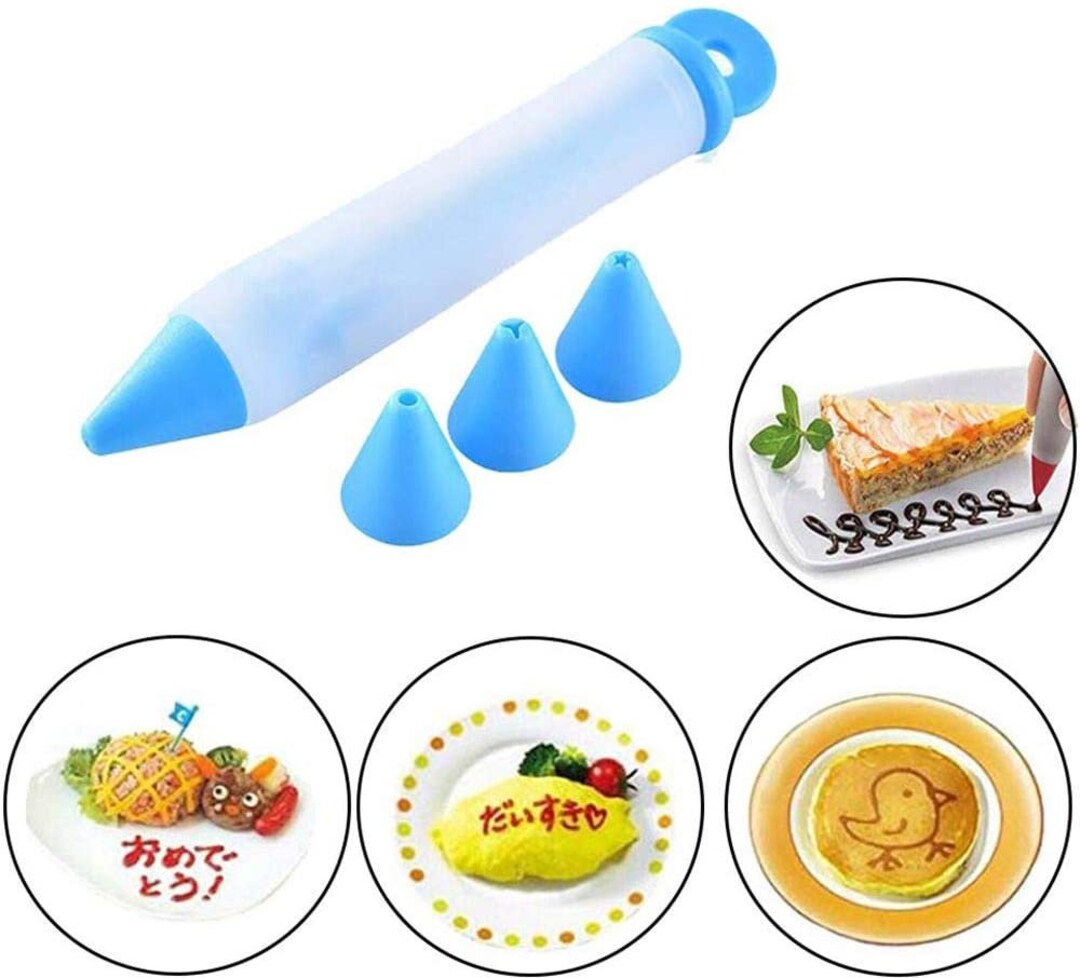 Pastry Cream Chocolate Decorating Pen Cake Food Writing Pen Silicone ...