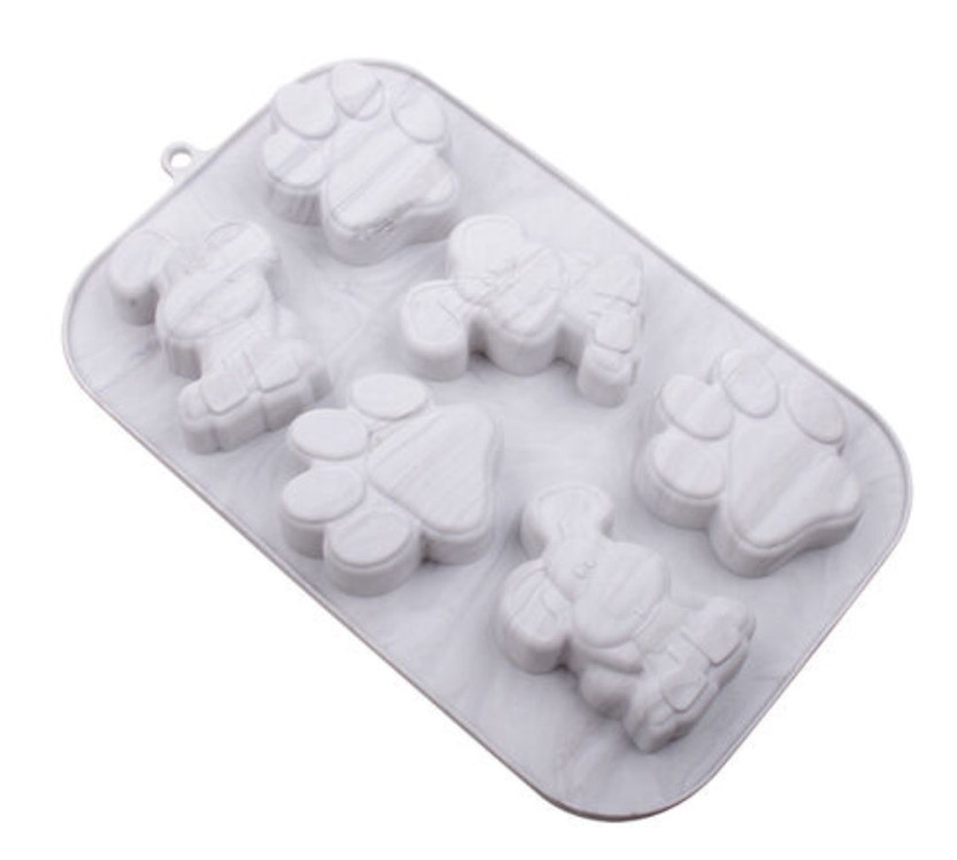 Dog Paw Treat Mold-soap Mold-chocolate Mold-craft Art Mold-candle Mold ...