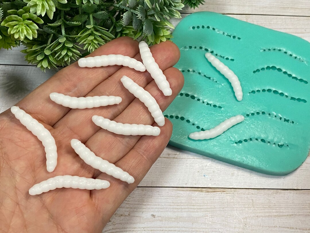 Maggots Worms Silicone Mold-cupcake Decoration Mold-fondant Cake Mold ...