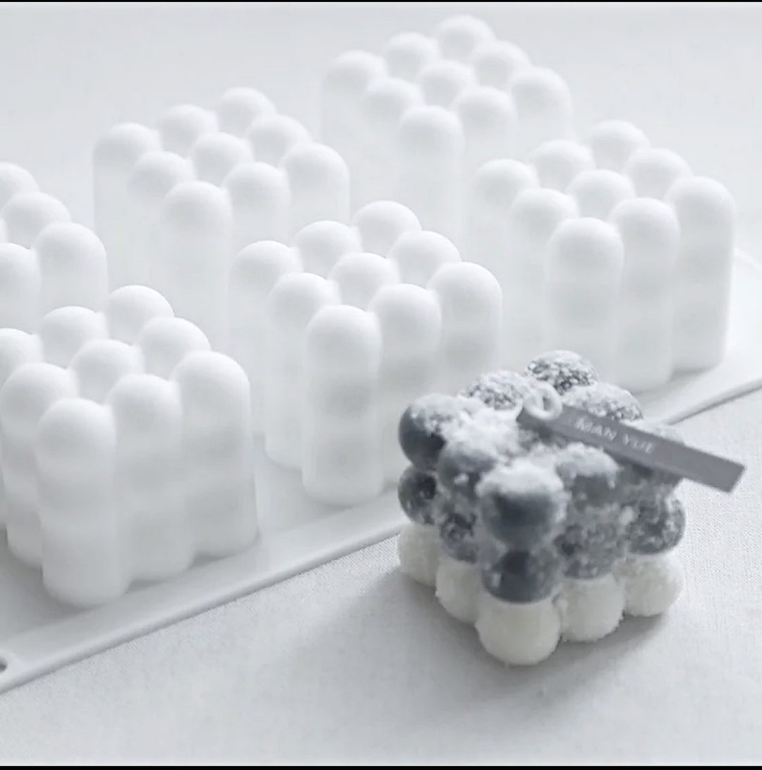6 Cavities Cube Mold-bubble Mold Nonstick Mousse Cake Baking Mold ...