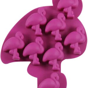 Mini Pink Flamingo Silicon Mold-candy Chocolate Ice Soap Mold-fondant ...