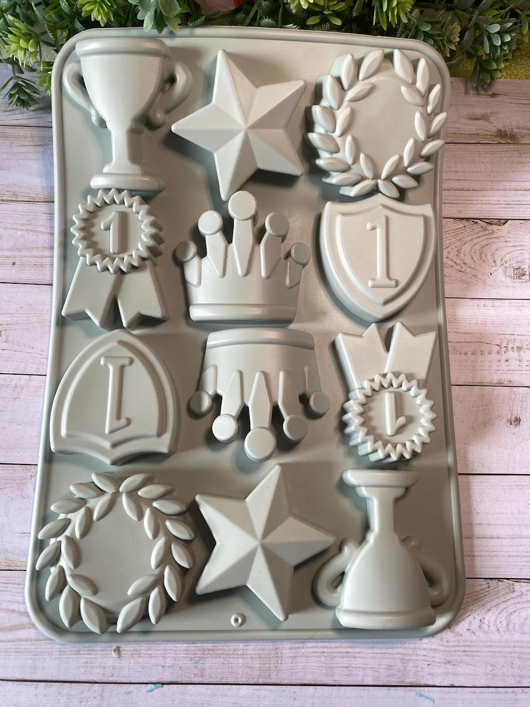 Cake Mold Crown Stars Medal Trophy Shaped Chocolate Candy Trays Jelly ...
