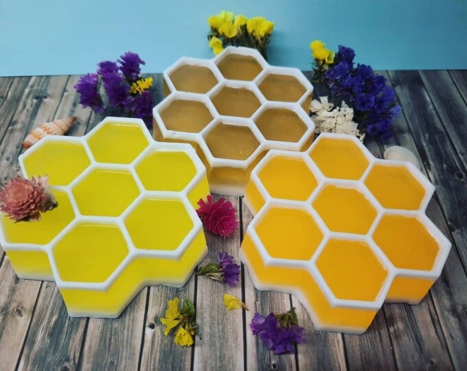 Honeycomb Plastic Mold-hexagon Honeycomb Mold-honey Mold-soap Mold ...