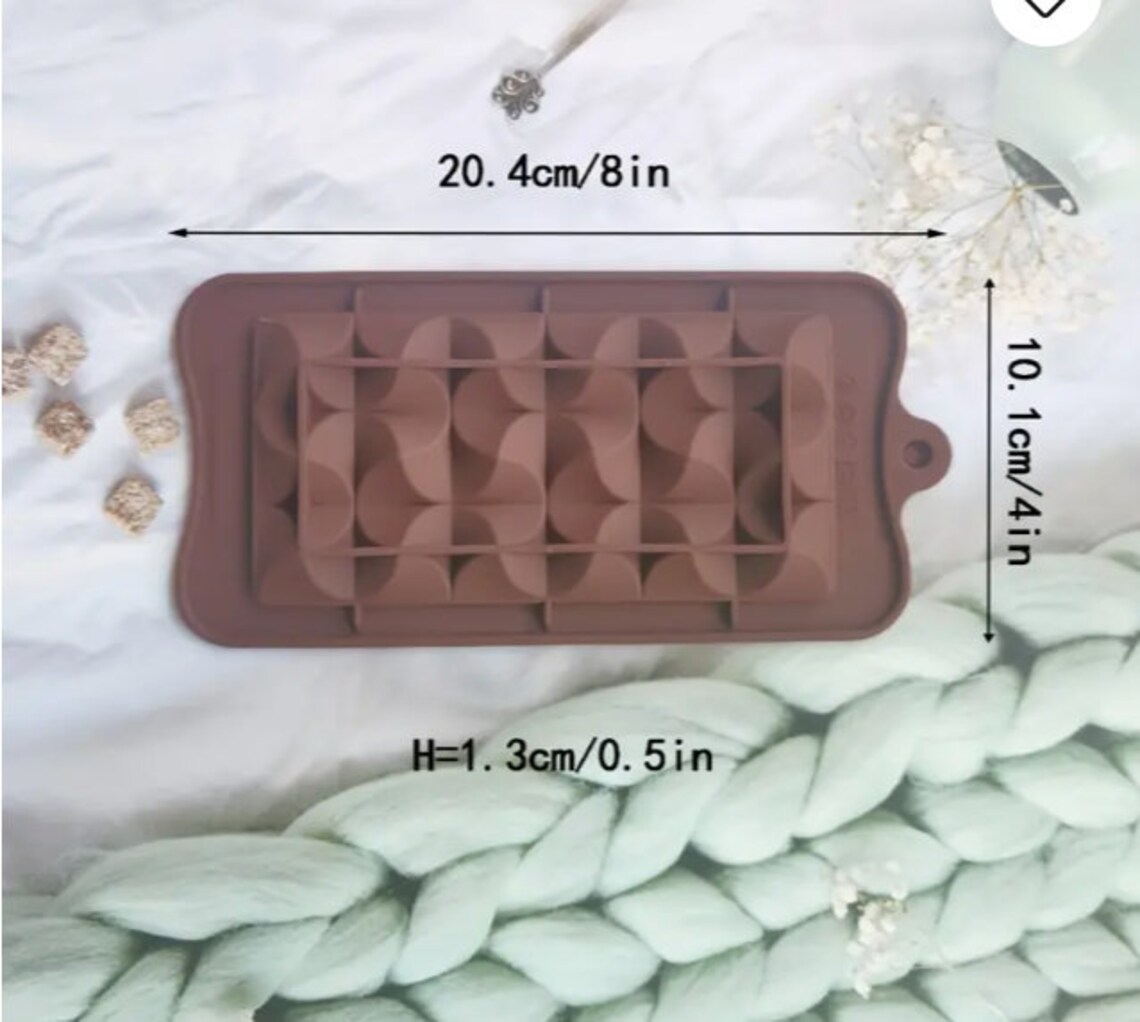 Pointed Angle Silicone Chocolate Mold: Non-stick Candy Bar DIY Baking ...