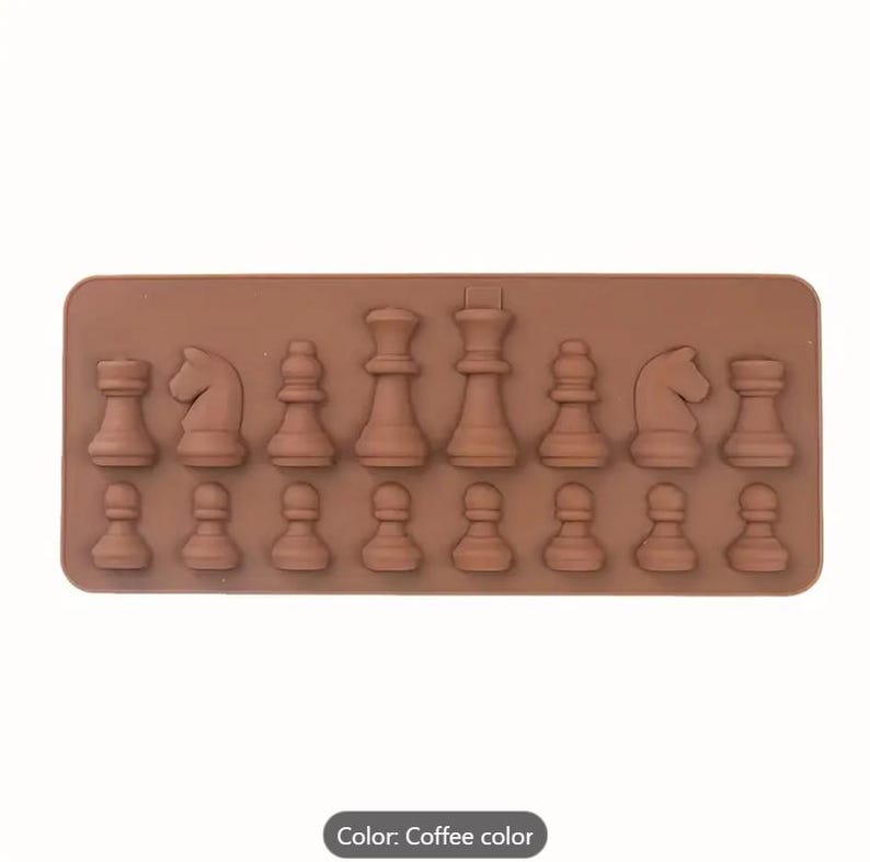 Chess Shaped Silicone Molds: Chocolate, Ice, Cake Décor Qty 1 - Etsy