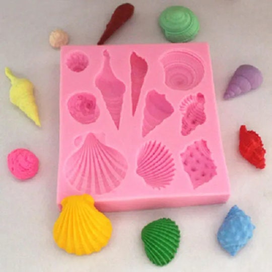 Sea Shells Silicone 3D Mold-fondant Cake Mold-cake Decoration - Etsy