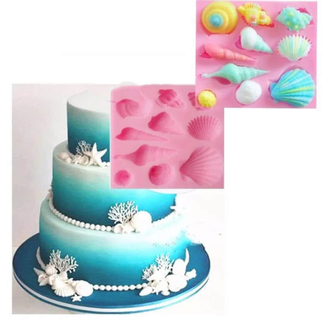 Sea Shells Silicone 3D Mold-fondant Cake Mold-cake Decoration Mold ...
