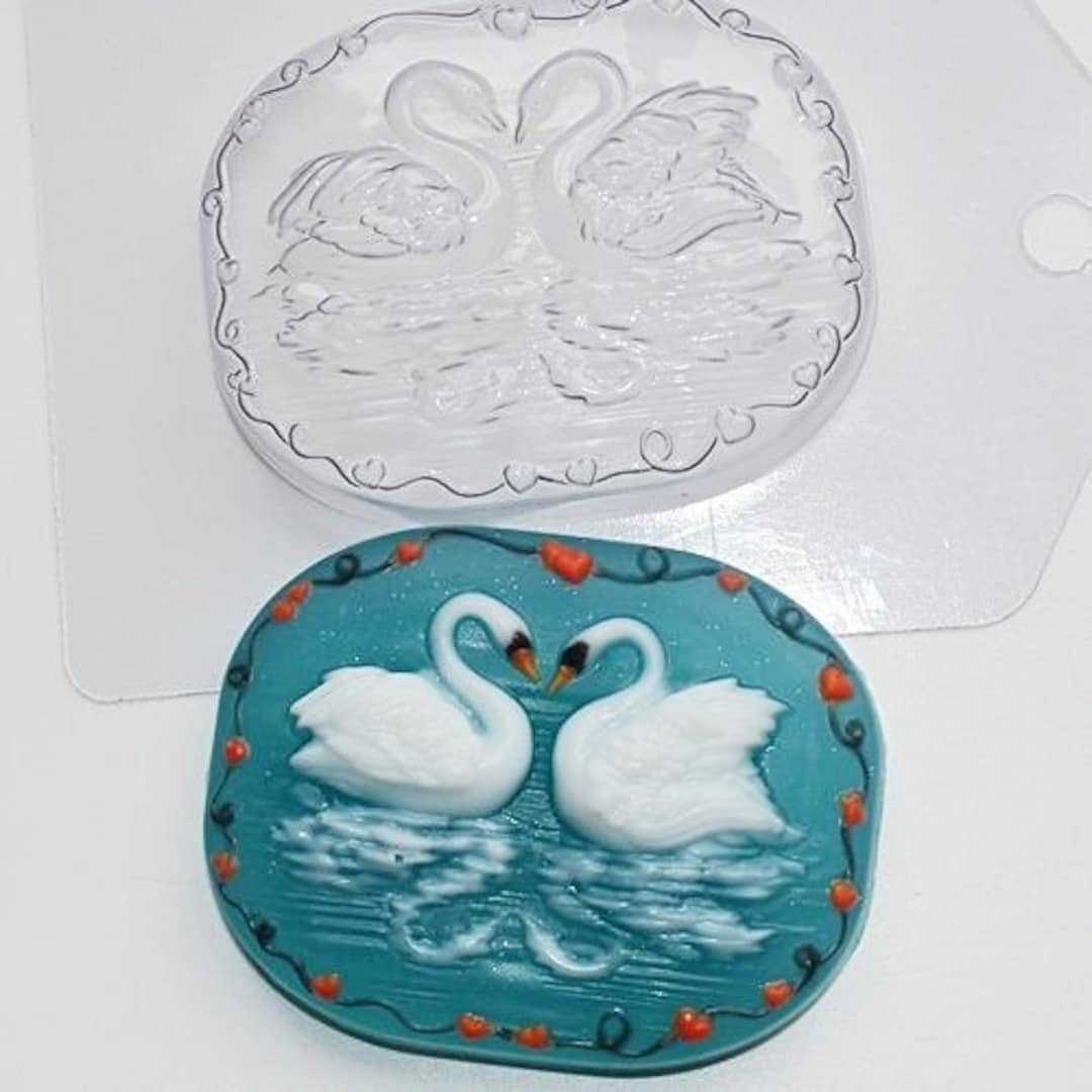 Swans Plastic Mold-swans Couple Mold-bath Bomb Chocolate Soap Candle ...