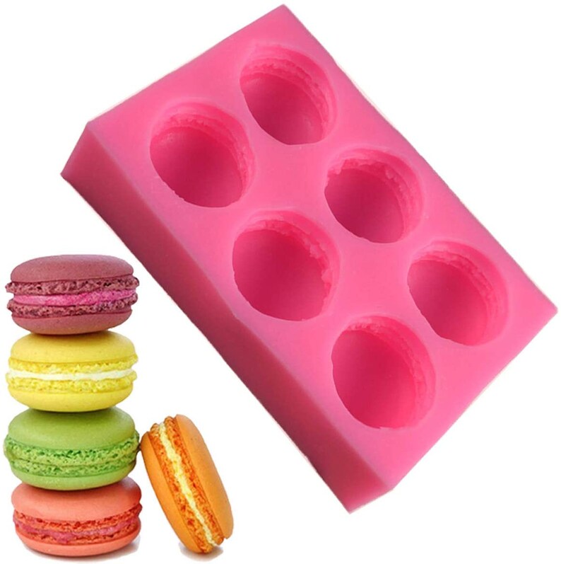 6-cavity 3D Mini Macaroons Silicone Mold-fondant Mold-macaron - Etsy