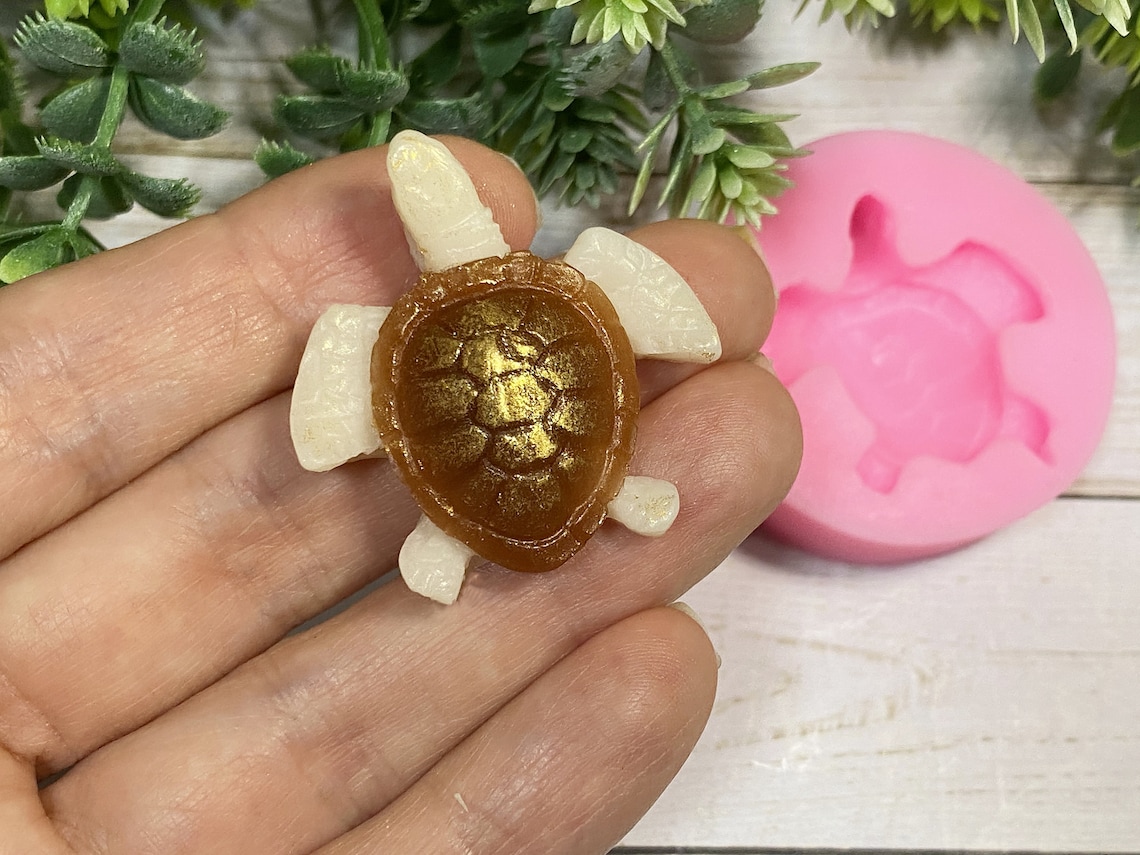 Sea Turtle Mini Silicone Mold-turtle Candy Fondant | Etsy