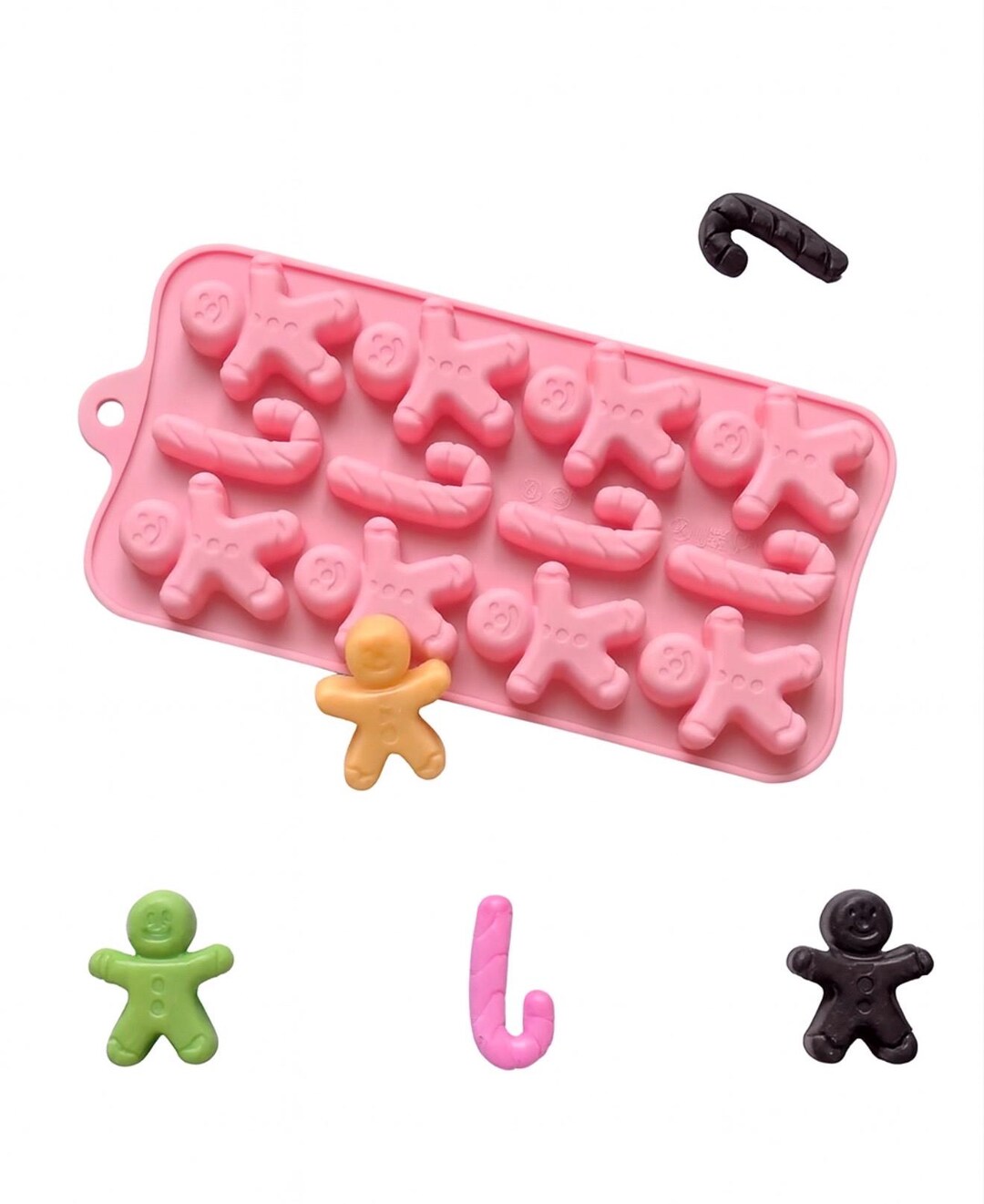 Gingerbread Man Shaped Silicone Mold ,chocolate Molds,12-cavities Candy ...