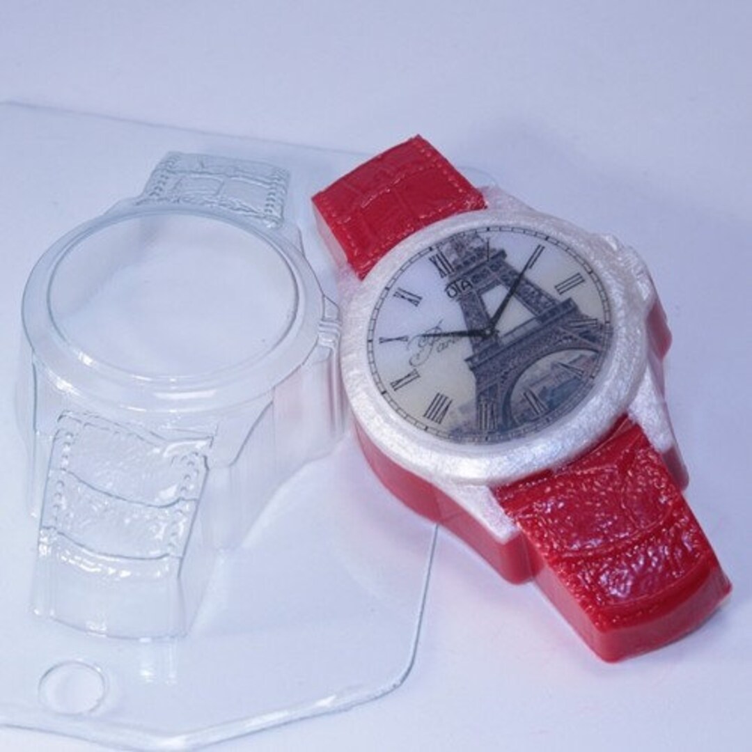 Wristwatch Plastic Mold-watch Mold-wristwatch With Leather Bracelet ...