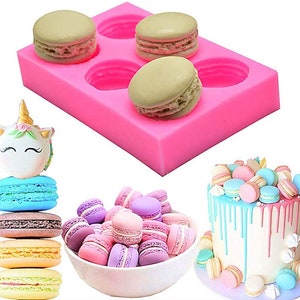6-cavity 3D Mini Macaroons Silicone Mold-fondant Mold-macaron Baking ...