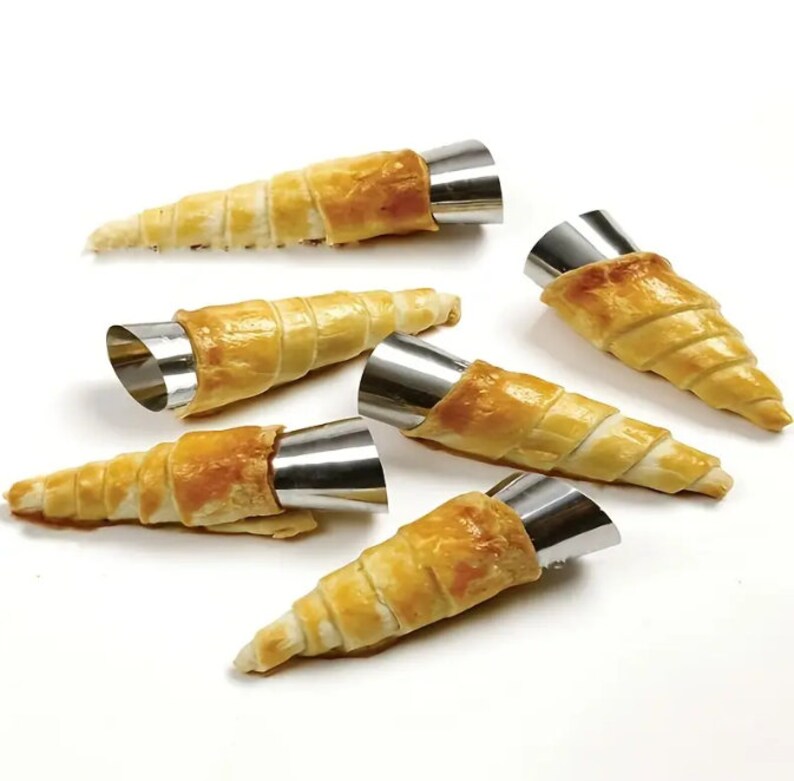 5pcs Stainless Steel Cream Horn Molds Pastry Cone Shape - Etsy