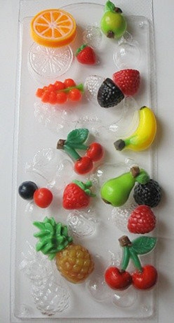 Fruits Plastic Mold-Fruits Mix Mold-Assorted Fruit-Mold-Soap | Etsy