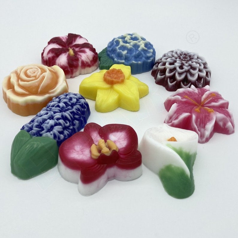 Flower Assorted 2 Plastic Mold-small Flowers Mold-plant Flora - Etsy