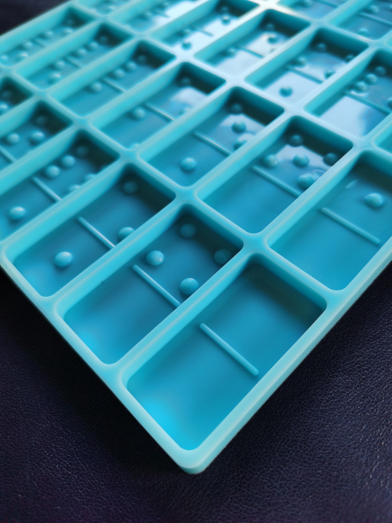 Domino Mold Dominoes Mold Standard Size Double 6 Shiny - Etsy