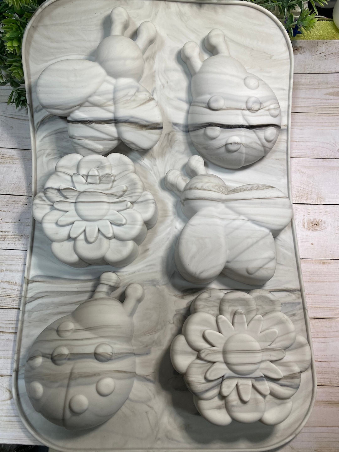 Bees & Ladybugs Treat Mold-flower Mold-soap Mold-chocolate Mold-candle ...