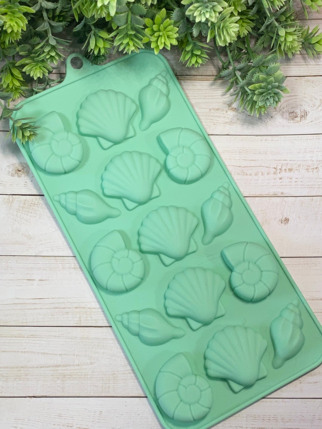 15 Mini Cavities Seashells Silicone Candy Mold-sea Ocean Theme Mold ...
