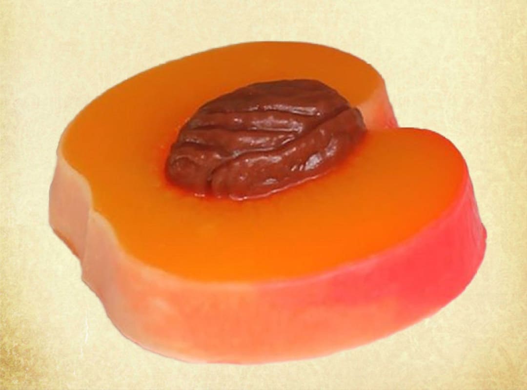 Peach Plastic Mold-fruit Mold-vegan Mold-piece of Peach Mold-diy Mold-soap Mold-chocolate Mold ...