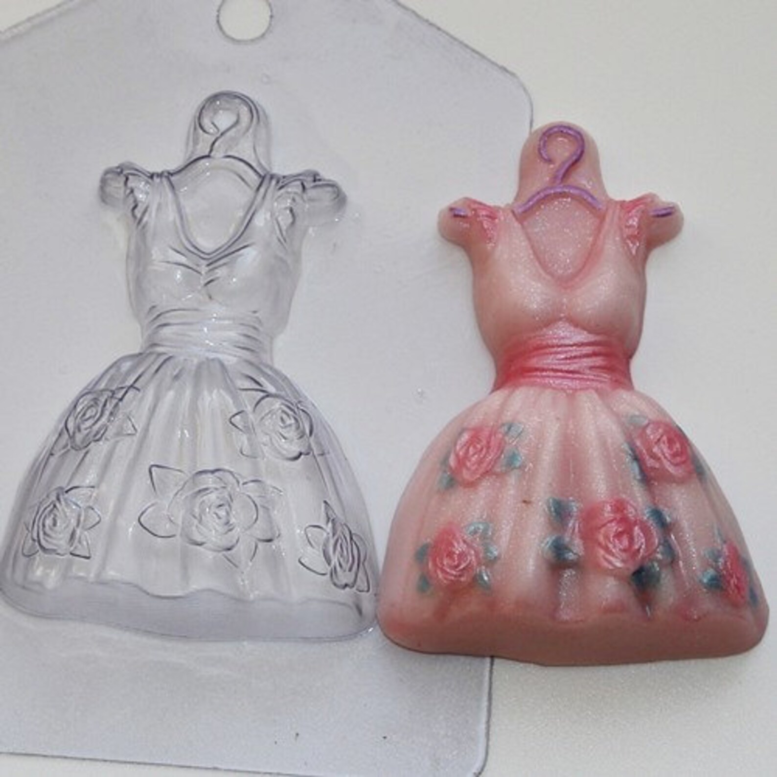 Dress Plastic Mold-dress With Roses Mold-summer Dress Mold | Etsy