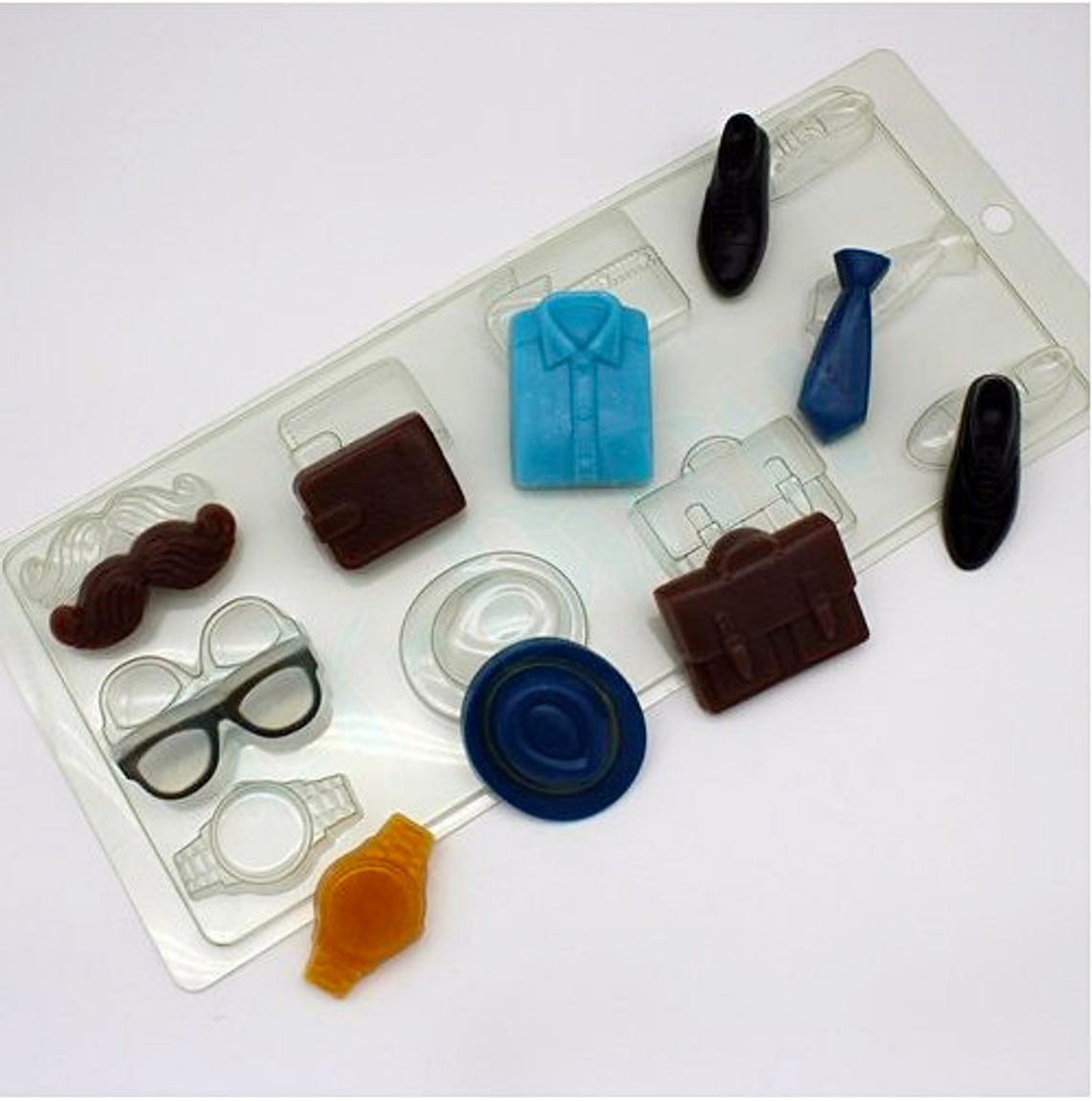 Men's Theme Plastic Mold-mini Molds-fondant Cake - Etsy