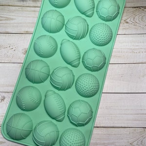 18 Cavities Sports Balls Silicone Mold-candy Mold-ice Tray-mini Soap ...
