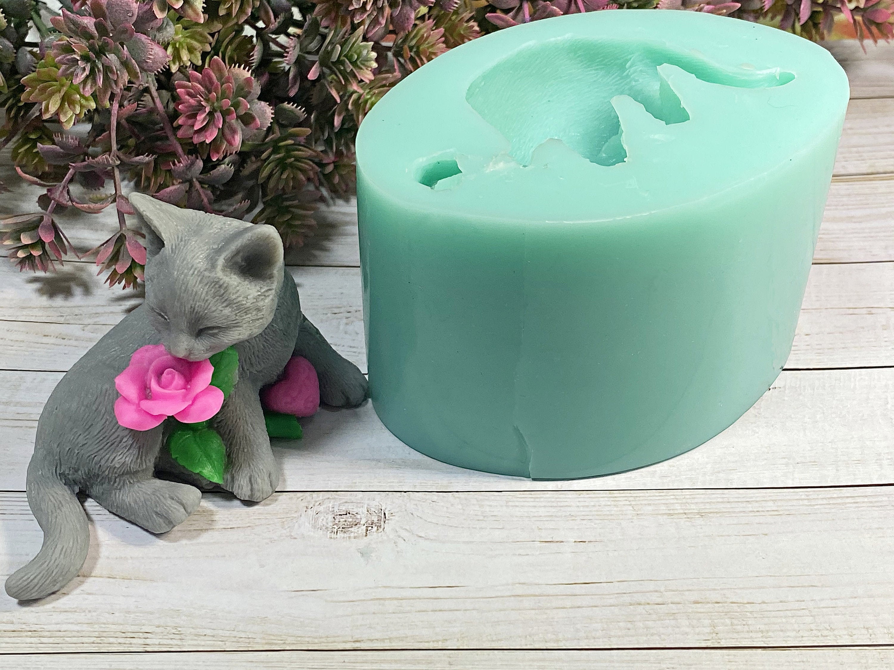 Cat Mold-kitten Silicone Mold-pet Mold-animal Mold-3d | Etsy