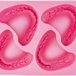 Jaws Teeth Denture Shaped Ice Tray Mold-medical Theme Mold-soap Mold ...