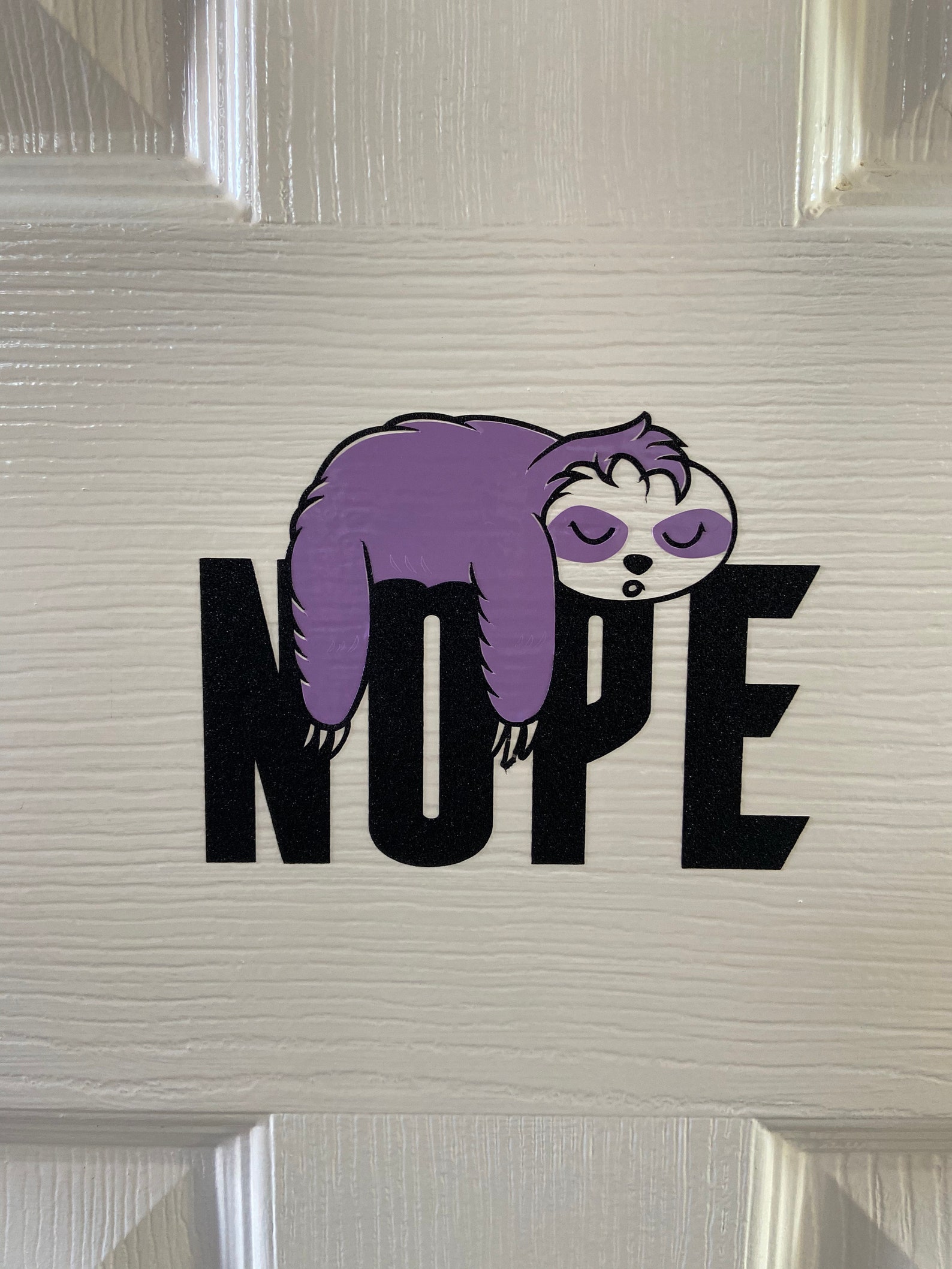 Sloth Vinyl Decal Etsy