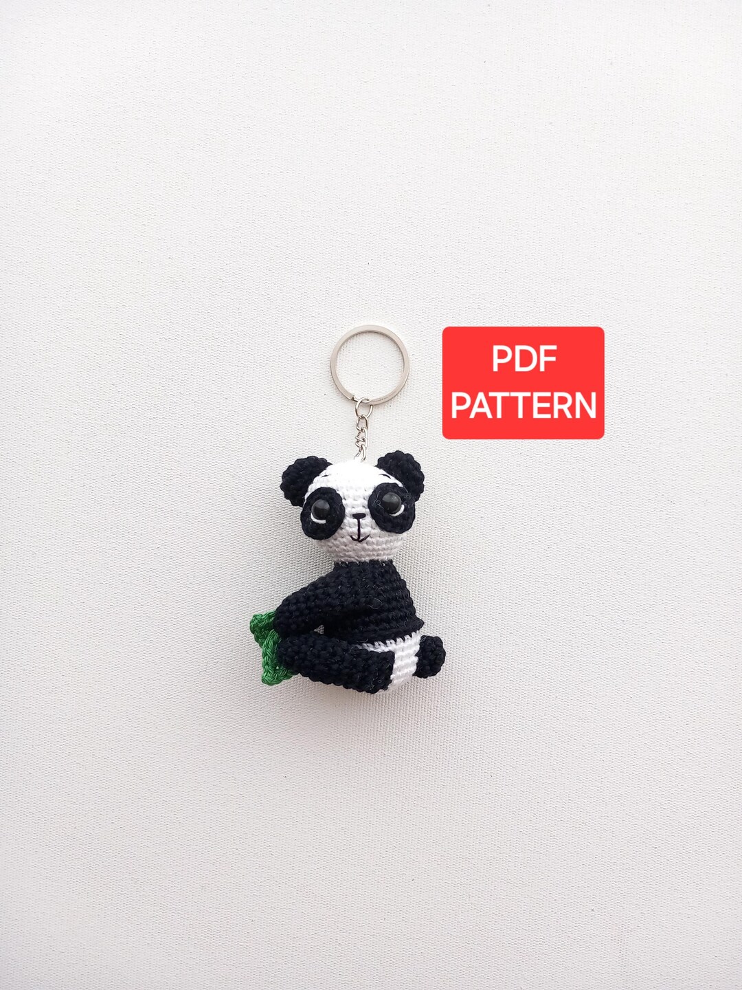 Crochet Panda Keychain Pattern: Amigurumi Beginner PDF (digital ...