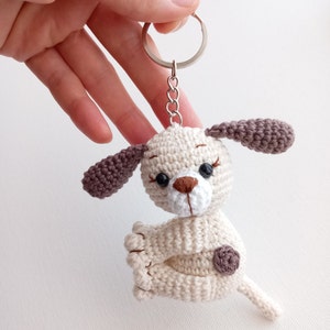 Crochet Dog Keychain Pattern: Amigurumi Puppy (PDF Download) - Etsy