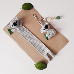 Crochet Koala Bookmark Koala Keychain Porteclef Koala - Etsy