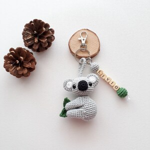 Crochet Koala Bookmark Koala Keychain Porteclef Koala - Etsy