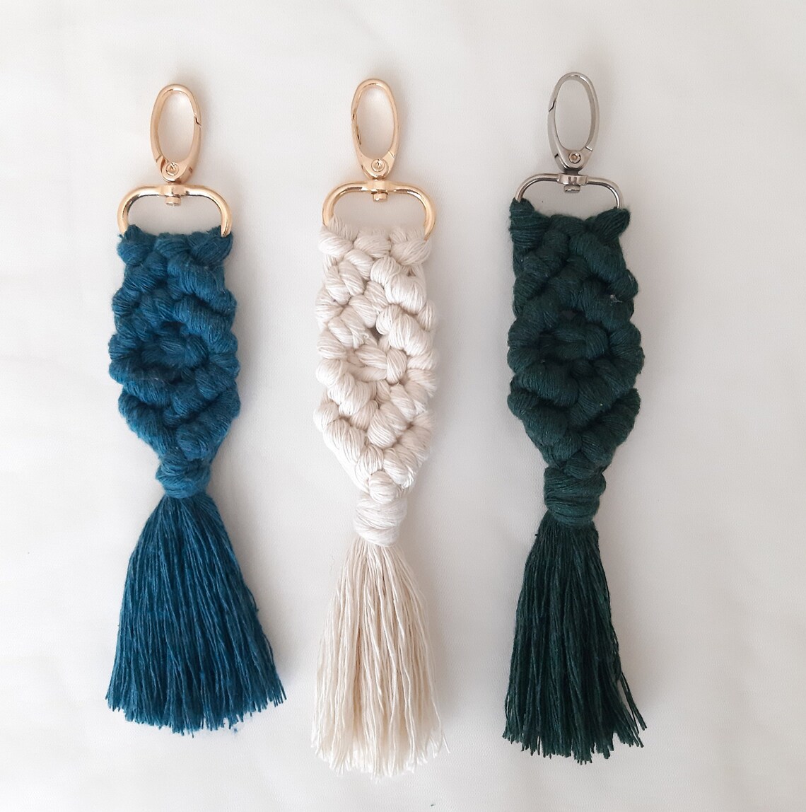 Macrame Keychain / Macrame / Keychain / Personalized Gift / | Etsy