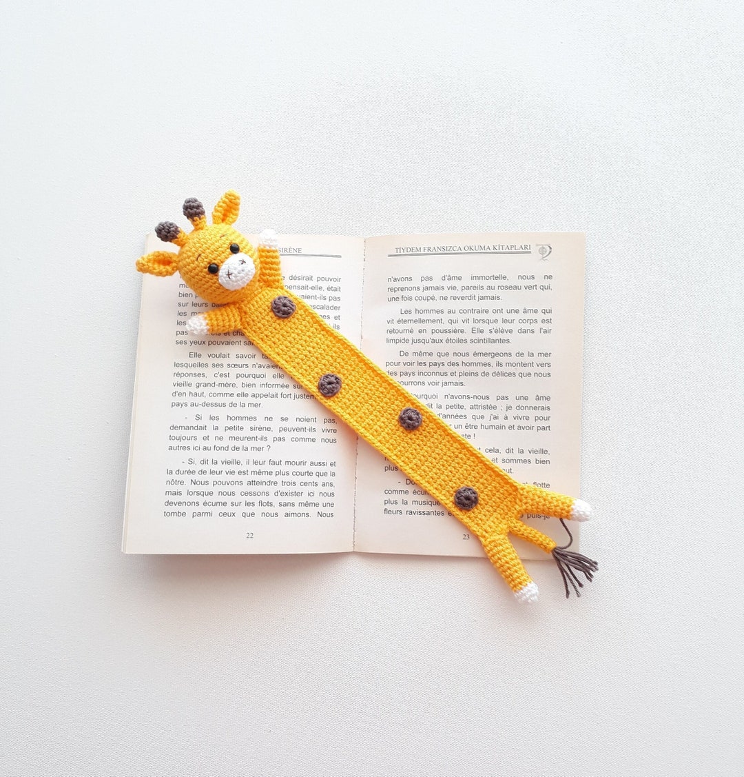 Crochet Giraffe Bookmark , Animal Bookmark , Lesezeichen, for Best Gift , Häkeln Lesezeichen ...