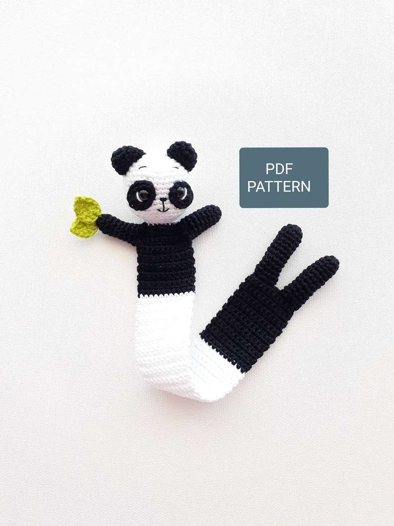 Crochet Pattern PDF / Panda Bookmark Pattern / Panda Bookmark - Etsy