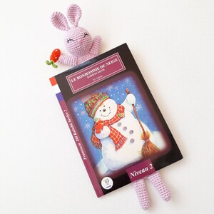 Crochet Bookmark, Rabbit Bookmark, Amigurumi Rabbit Bookmark, Animal ...