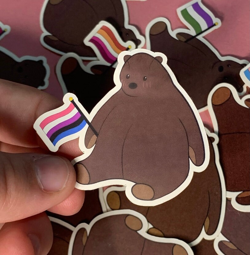 Djungelskog Ikea Bear Pride Sticker - Etsy UK