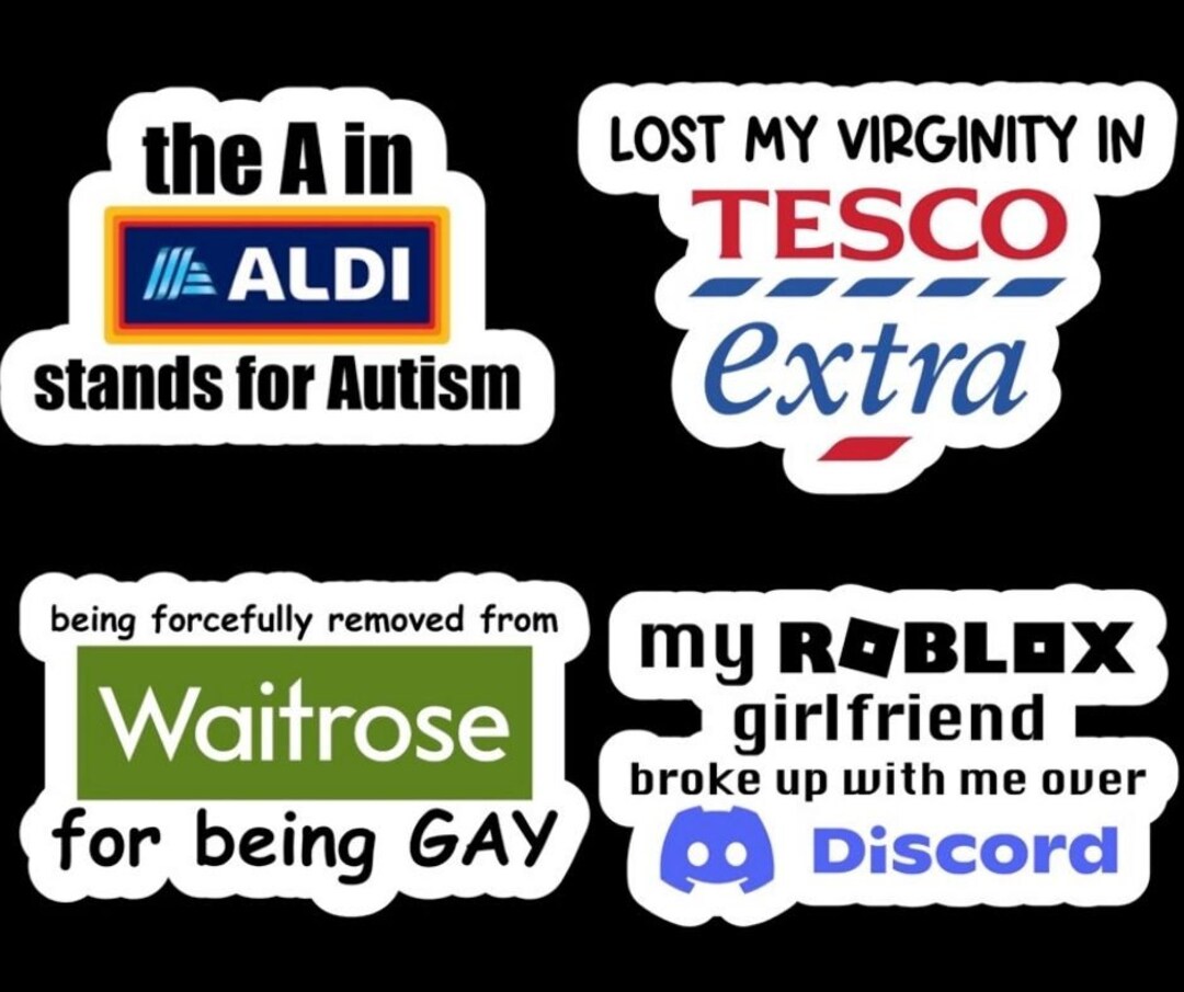 Funny Brand Slogan Stickers - Etsy