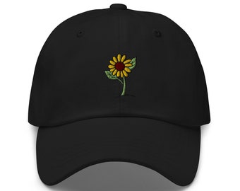 SUNFLOWER Hat One Embroidered Women Men Fall Garden Baseball Cap 24 ...