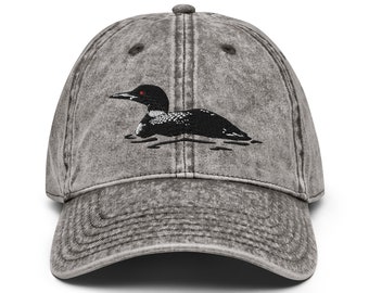 LOON BIRD HAT One Embroidered Men Women Wildlife Baseball Cap Price ...