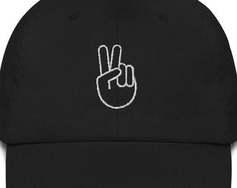 Peace Fingers Hat - Etsy
