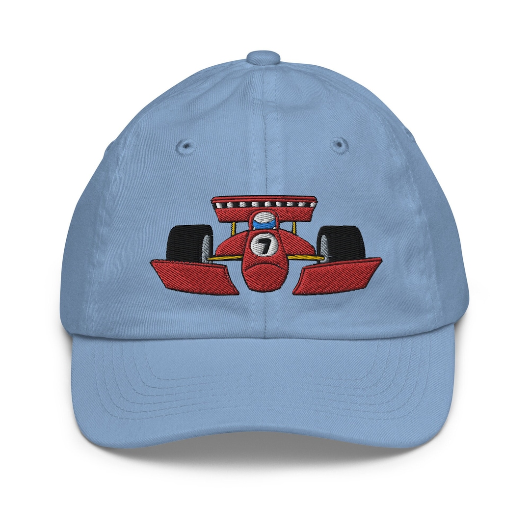 Toddler Race Car Embroidered Baseball Cap: Kids Cotton Twill Hat - Etsy