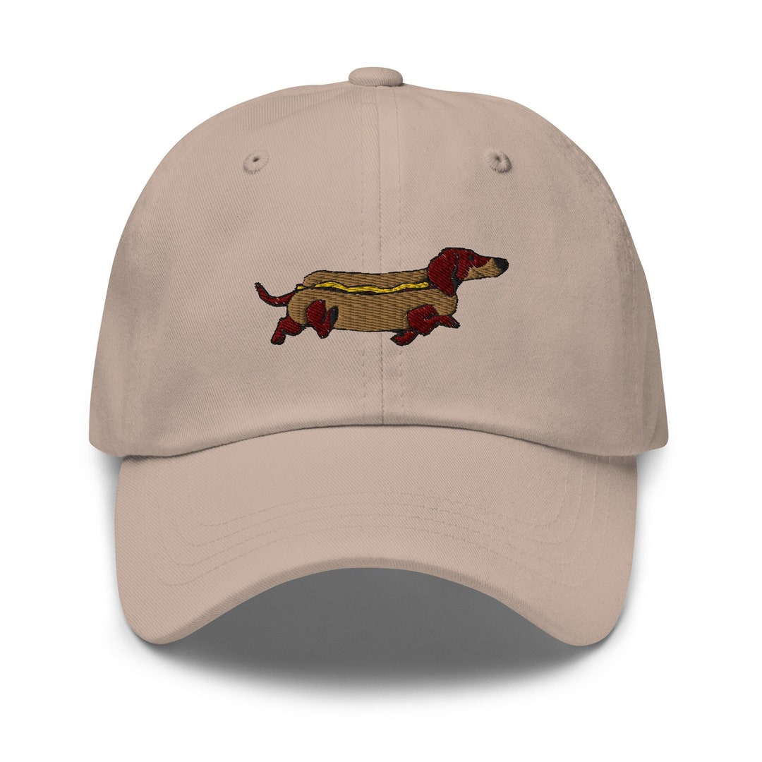 Funny Dachshund Hot Dog Embroidery Baseball Dad Hat,hot Dog Baseball ...