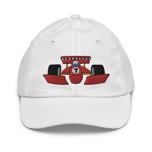 Toddler Race Car Embroidered Baseball Cap: Kids Cotton Twill Hat - Etsy