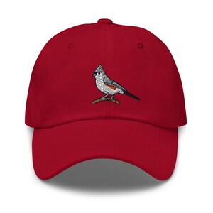 Tufted Titmouse Bird Embroidered Hat, Wildlife Nature Hat Gift for Bird ...